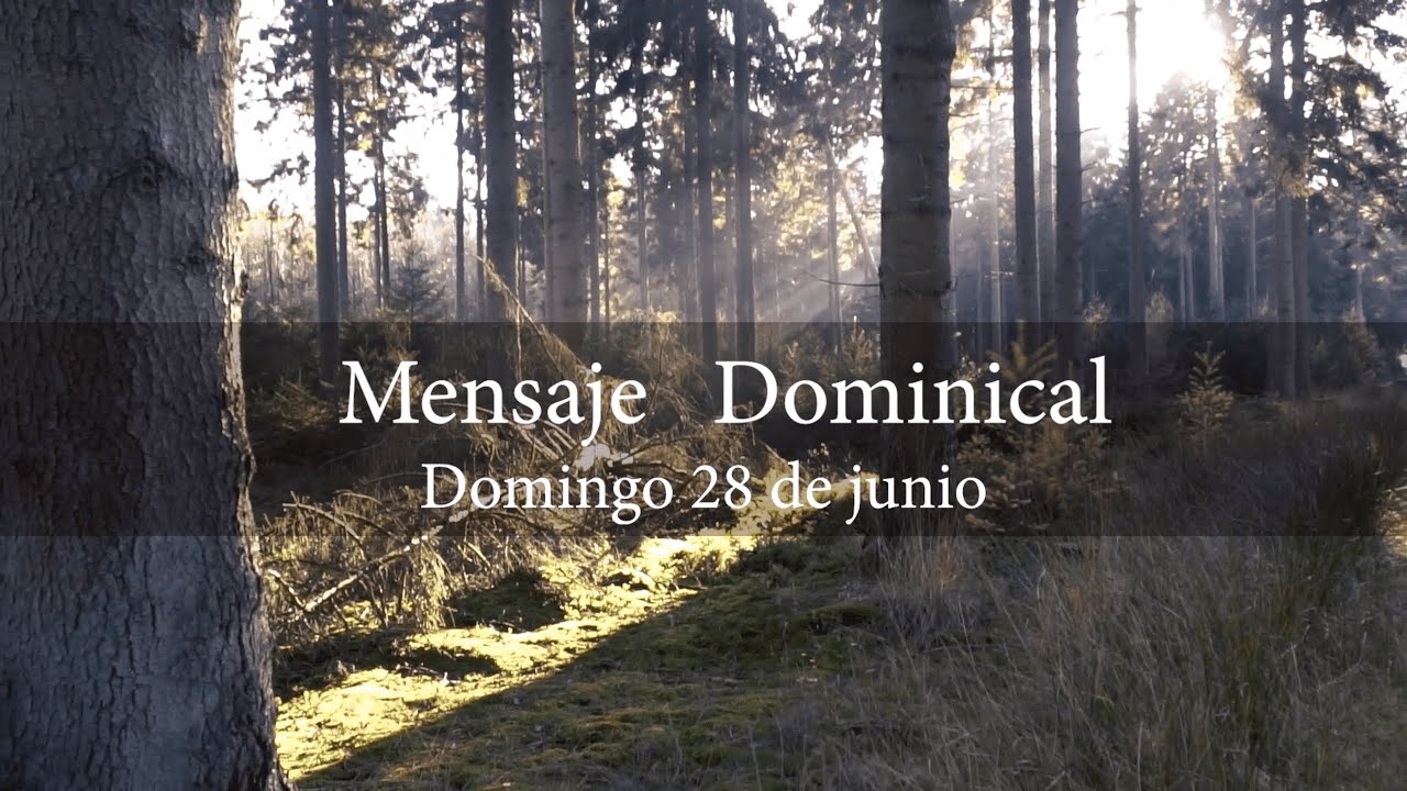 Mensaje Dominical 28 de Junio 2020 - YouTube