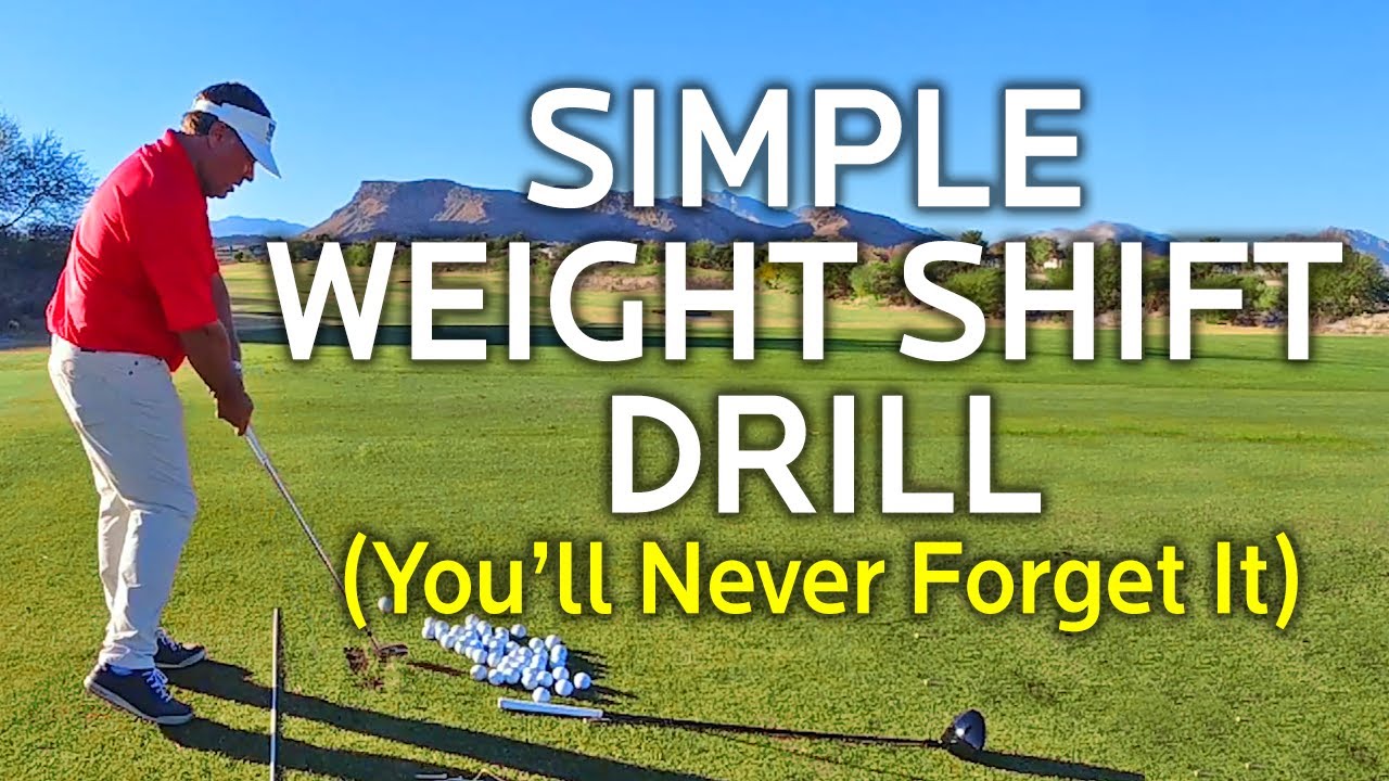 Simple Drill To Shift Your Weight Through Impact - YouTube