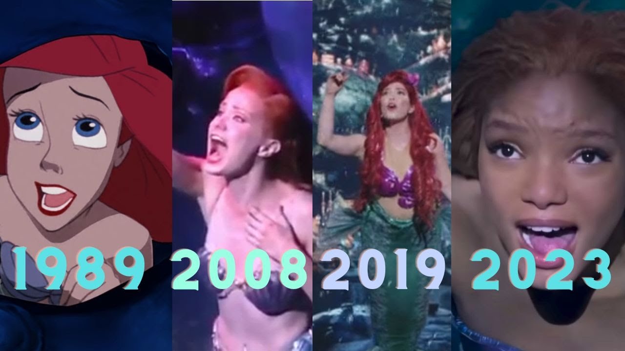 The Little Mermaid "Part Of Your World" Evolution (1989 - 2023) - YouTube