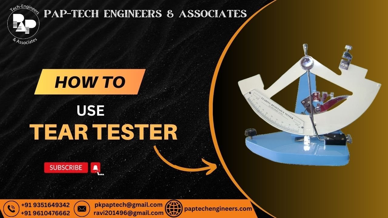 TEAR TESTER || ELMENDORF TEAR TESTER || PAP-TECH MAKE - YouTube