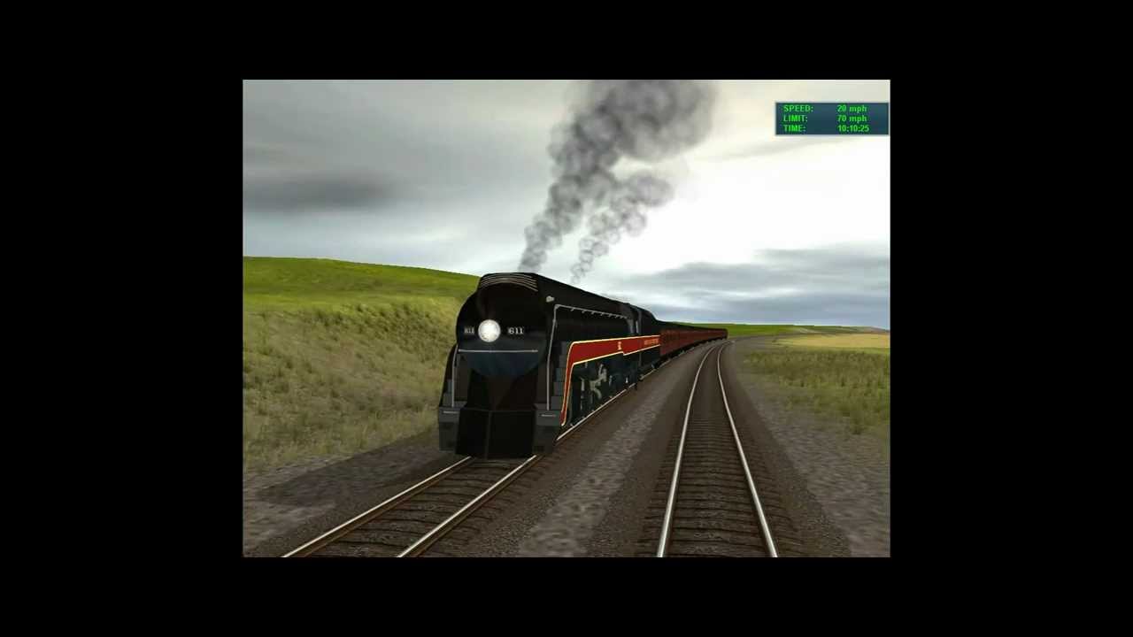 First run in trainz 2010 with Payware N&W 611 - YouTube