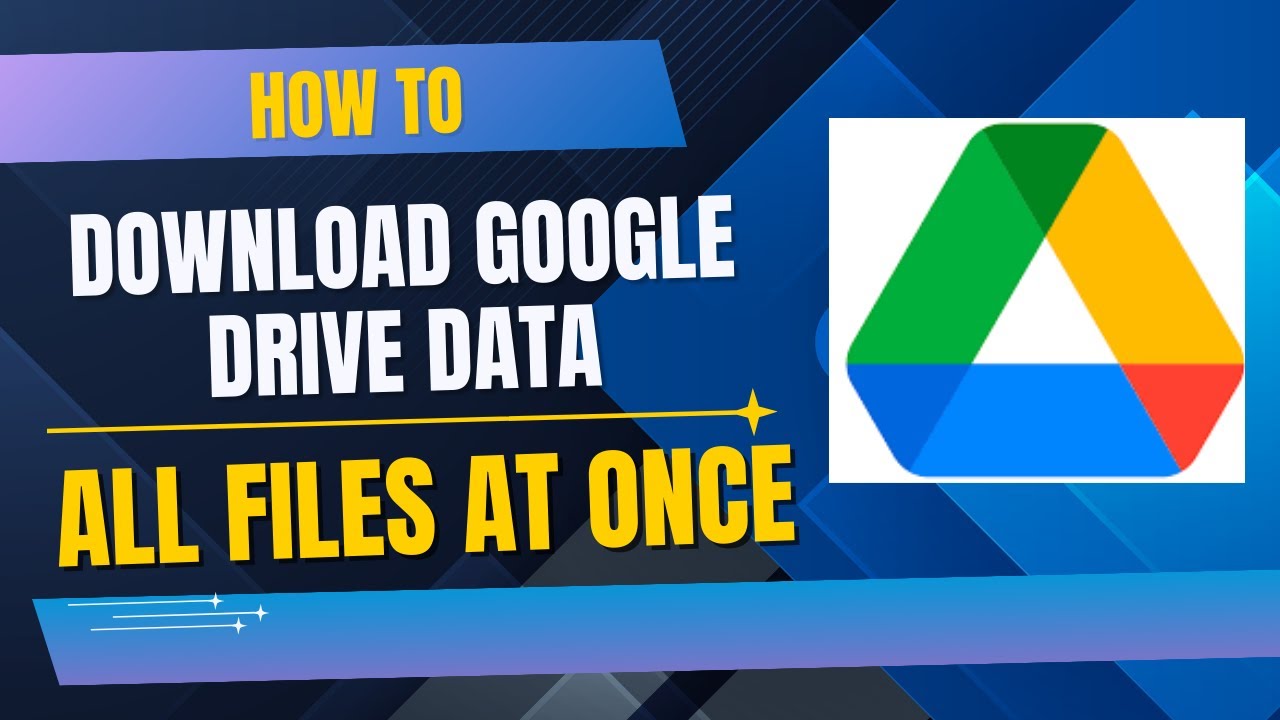 How to Download all Files From Google Drive at Once | Download Google ...