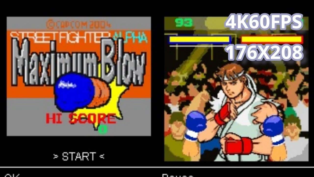4K60FPS 🎮 Street Fighter Alpha: Maximum Blow (แรงระเบิดสูงสุด) - 176X208 - Java Game (Capcom ...