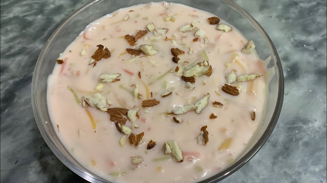 Custard Sewiyan Dessert Recipe For Eid | Custard Vermicelli Recipe ...