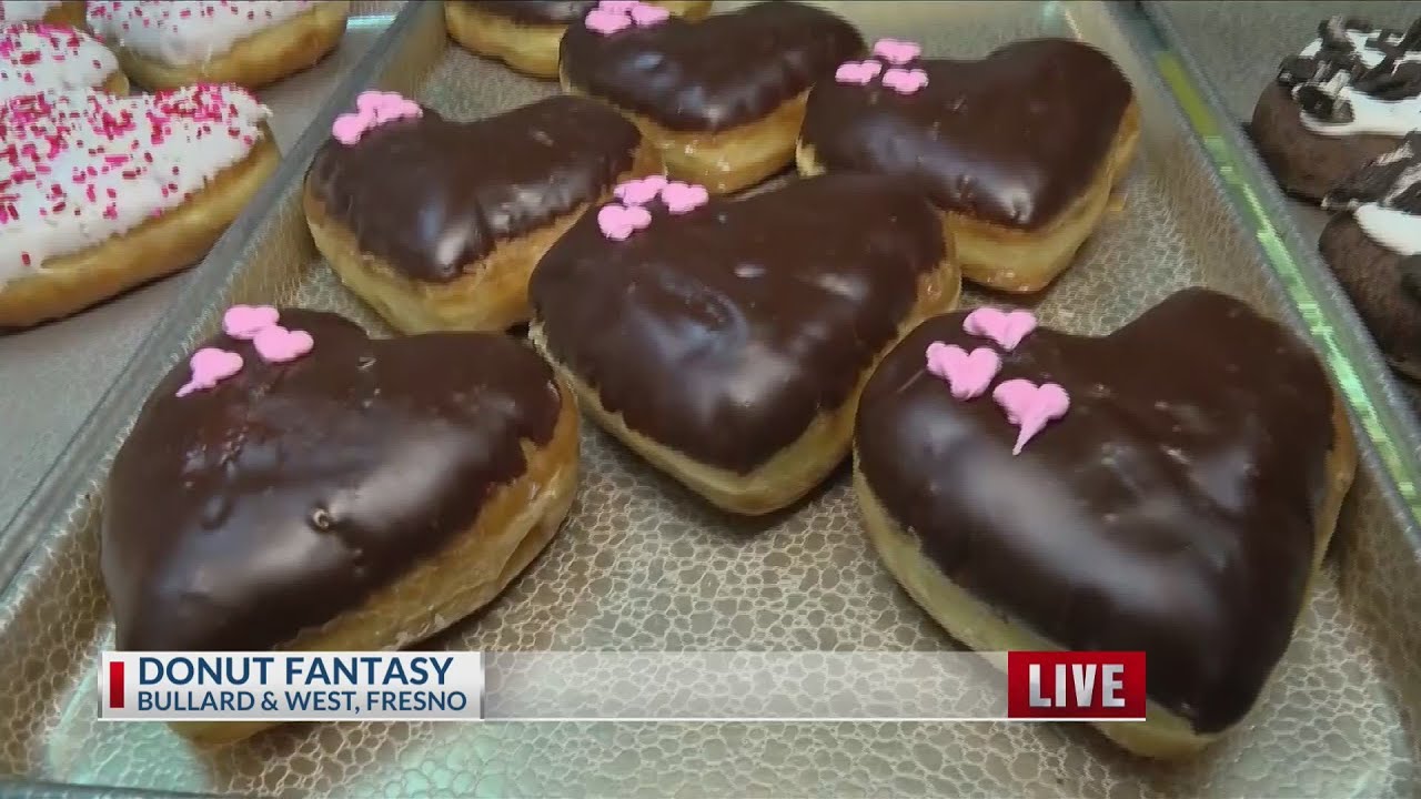 Donut Fantasy serving up heart-shaped donuts - YouTube
