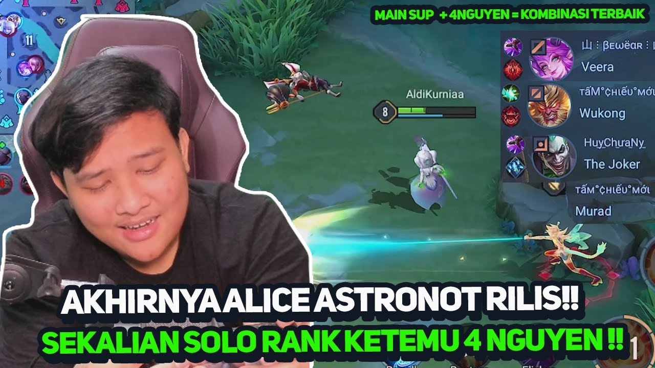 Review Alice Astro Odyssey Skin Sambil Solo Rank ketemu 4 Vietnam!! INI YANG KALIAN MAU KAN ...