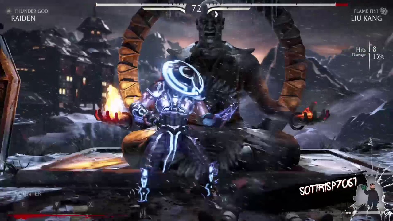 Raiden future skin fight MK X (Xbox one s gameplay) - YouTube