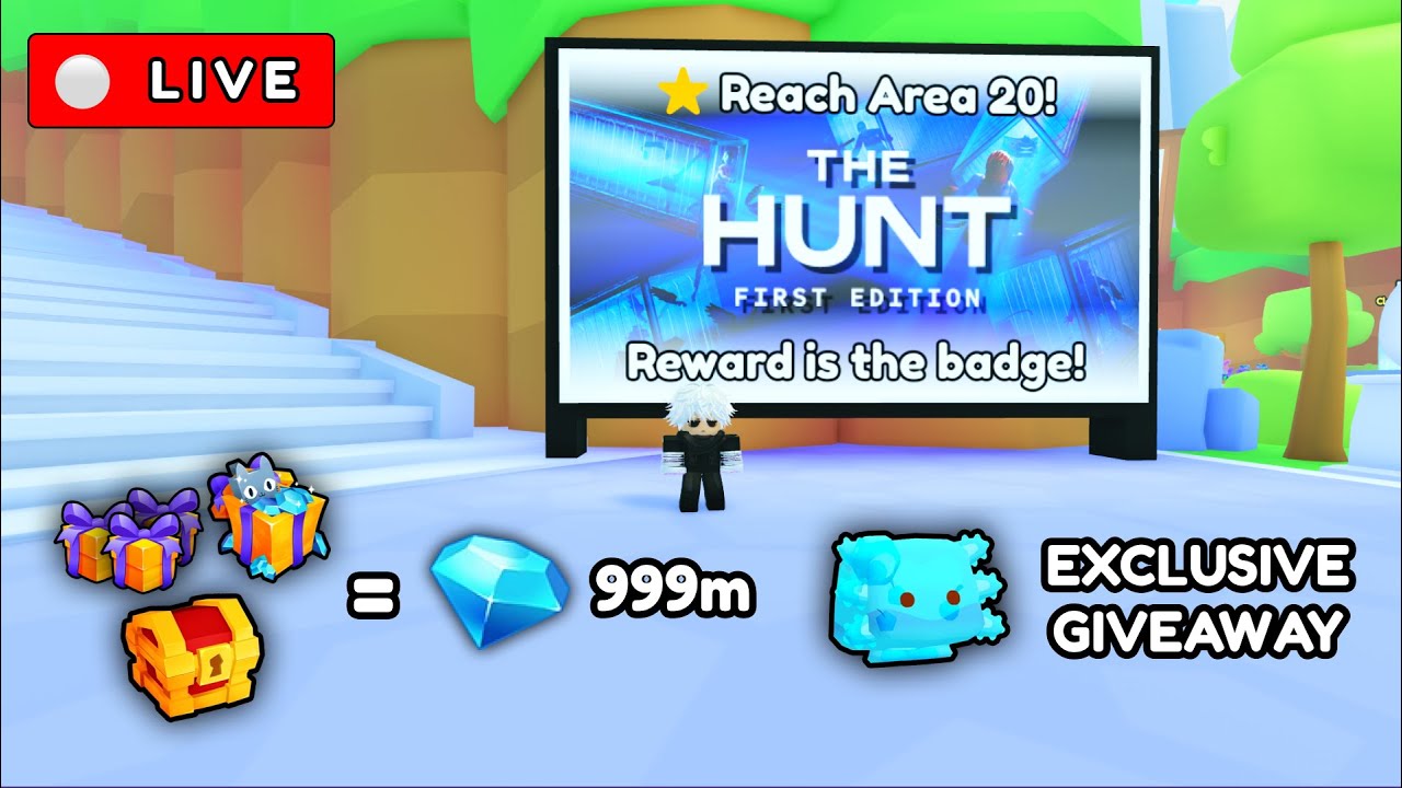 🔴 LIVE! THE HUNT + EXCLUSIVE GIVEAWAYS | Pet Simulator 99 - YouTube