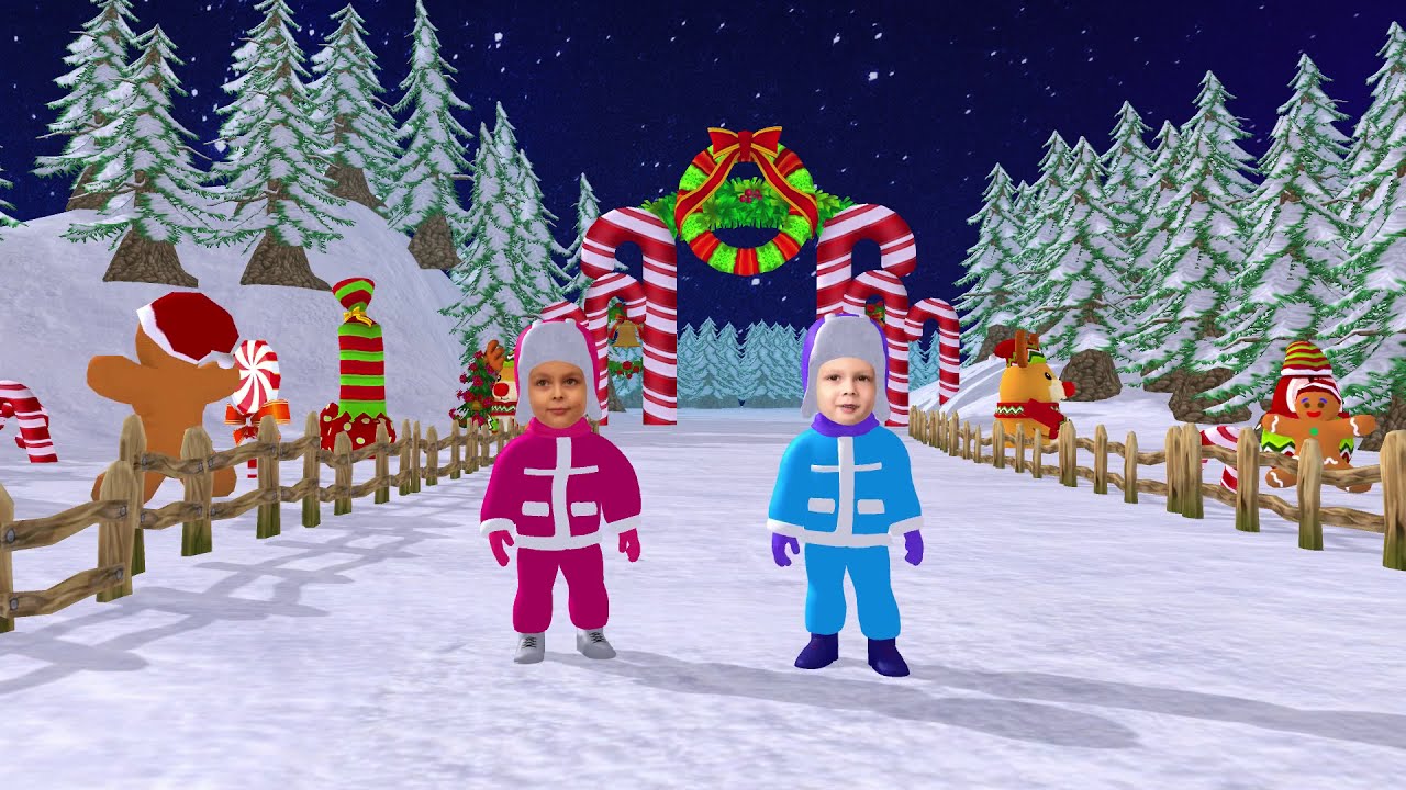 Новогодний мультик двумя детишками - YouTube