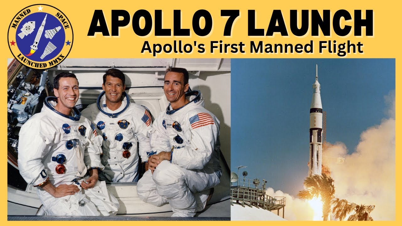 Apollo's First Manned Launch | Apollo 7 - October 11, 1968 - YouTube