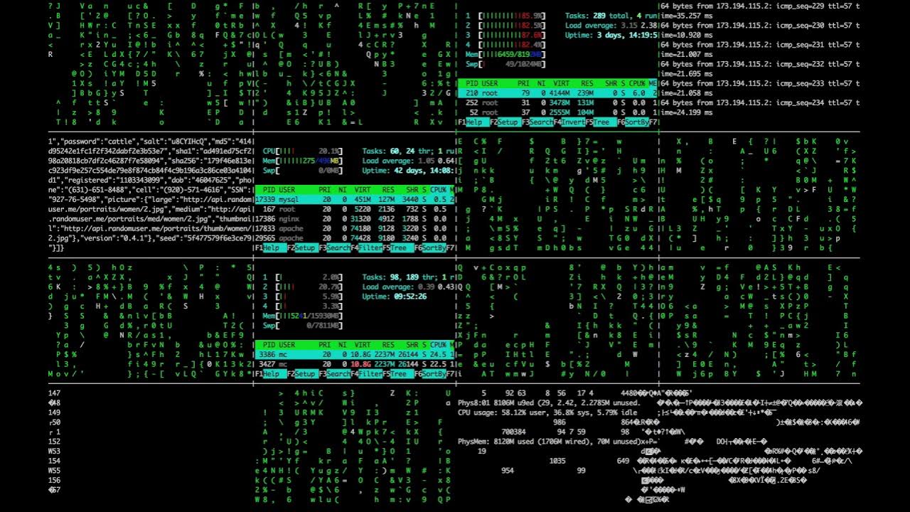 ROYALTY FREE VIDEO - Fake Hacking Screen Command Terminal - YouTube