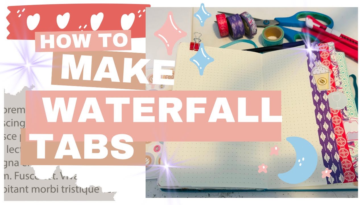 How To Make Waterfall Tabs | Journal Tutorial | #journaling # ...