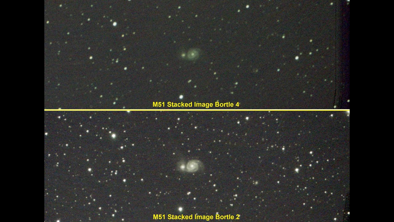 M51 Bortle 4 Sky vs Bortle 2 Sky - DWARF II - Rooster Inn Observatory ...
