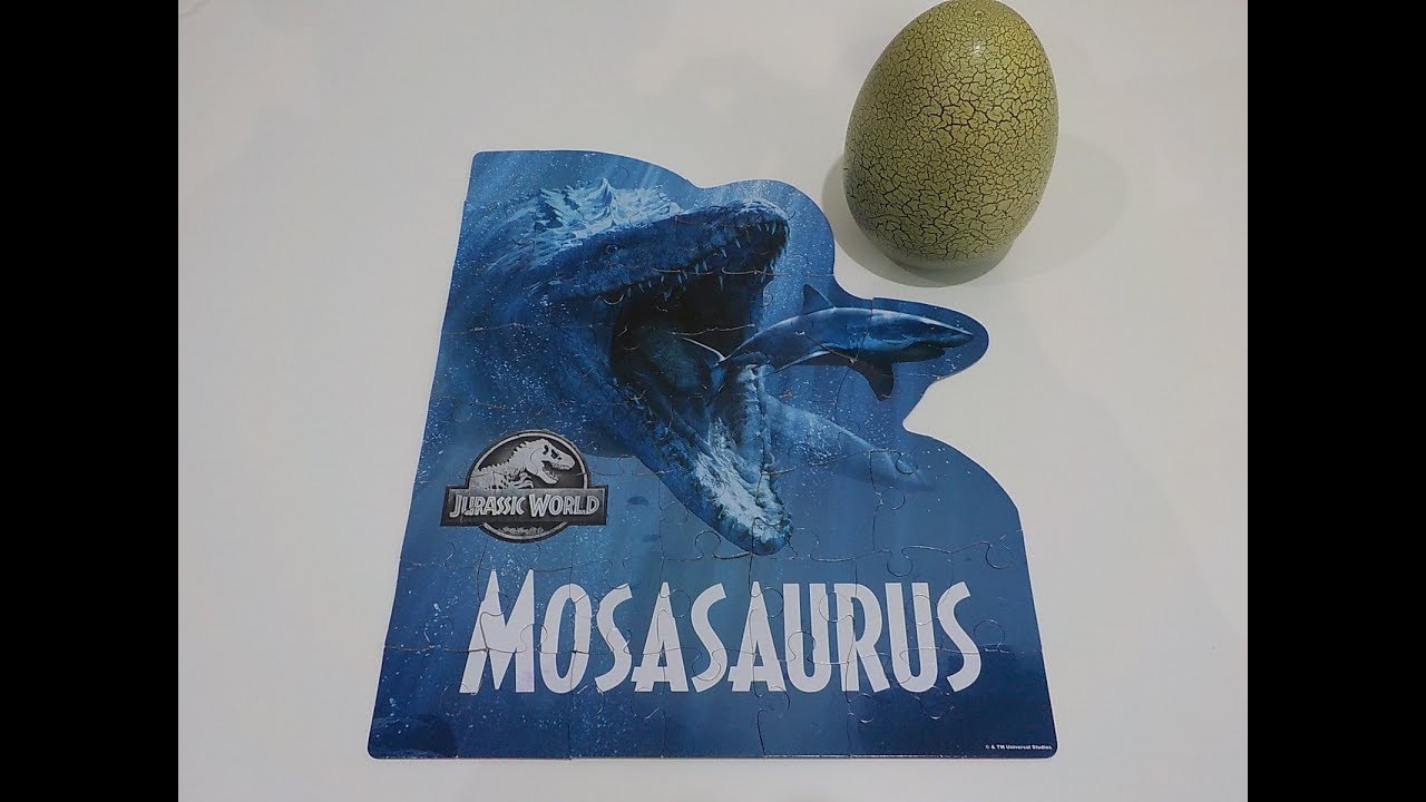 Jurassic World Fallen Kingdom Mosasaurus - Mystery Puzzle Dinosaur Egg ...