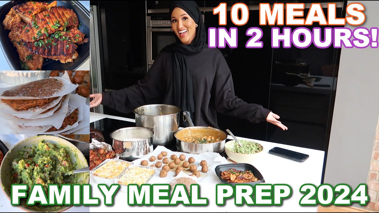 BULK MEAL PREP IN 2 HOURS + RECIPES 2024! mac&cheese, lamb curry & MORE ...
