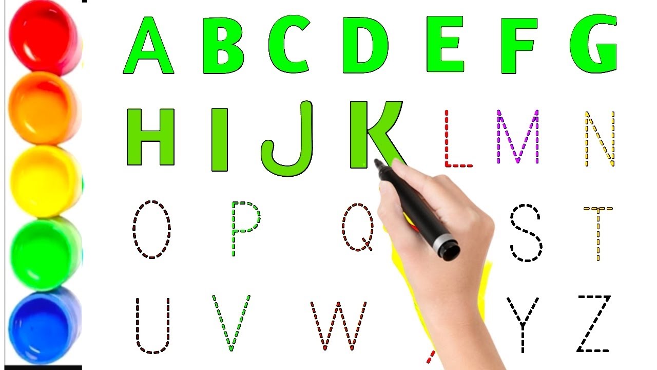abcd, abcdef, alfabet write and learn for kids | A for Apple। B for ...