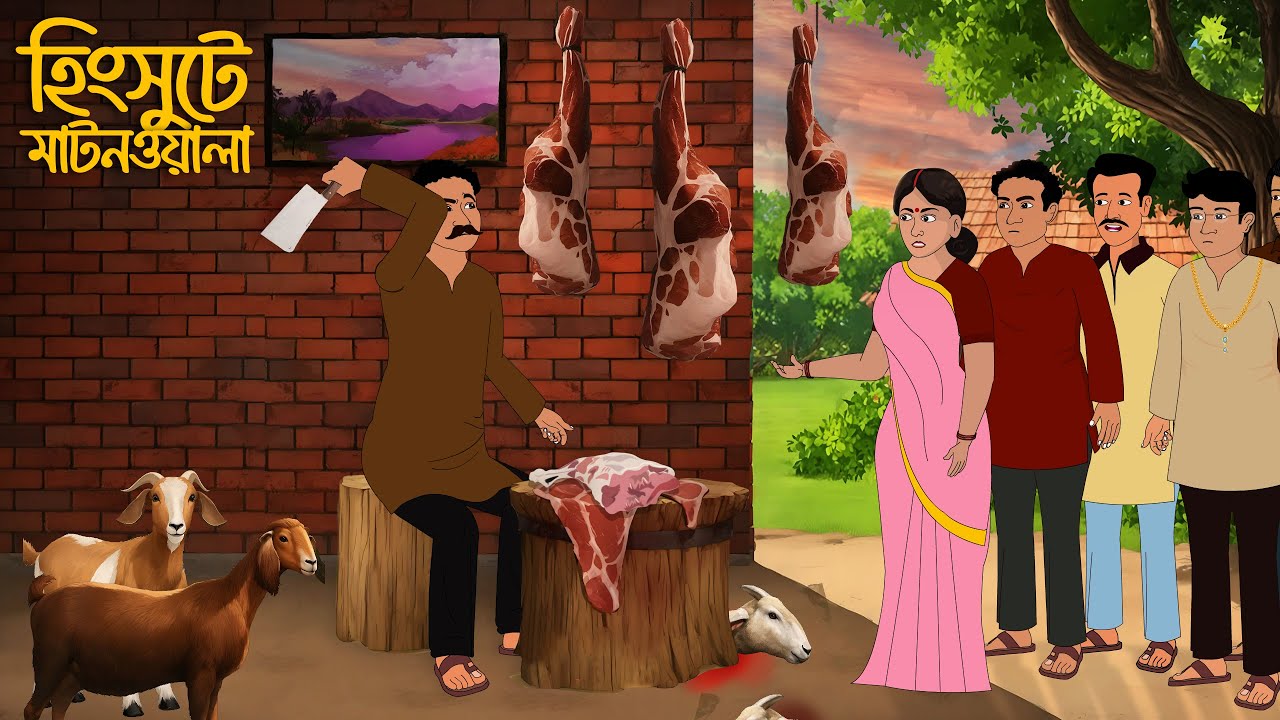 HINGSUTE MUTTONWALA | হিংসুটে মাটনওয়ালা | BANGLA ANIMATED CARTOON ...