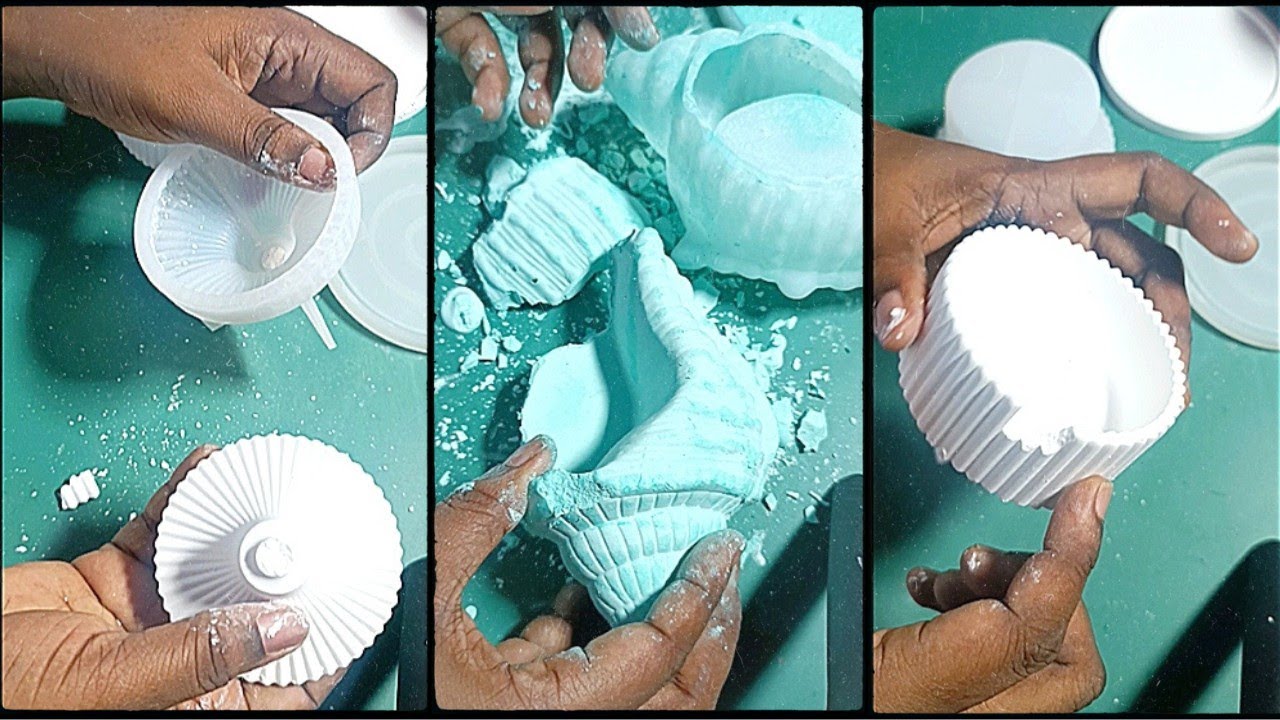 Gypsum creations/ learning process/ diy/a little messy/ full video ...