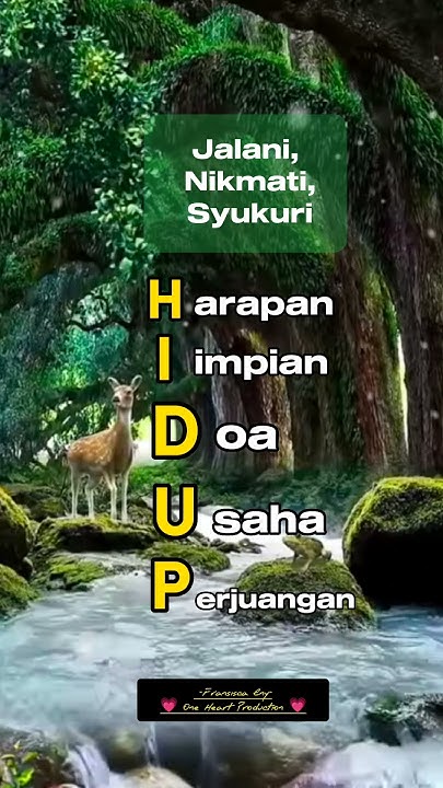 Jalani, Nikmati, Syukuri HIDUP.. - YouTube