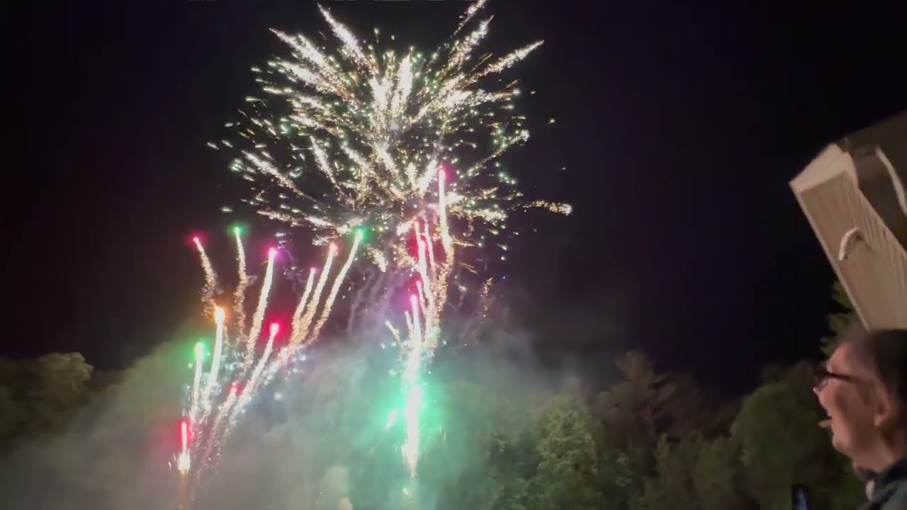 My First Back Yard Pyromusical (40th Bday Fireworks) - YouTube