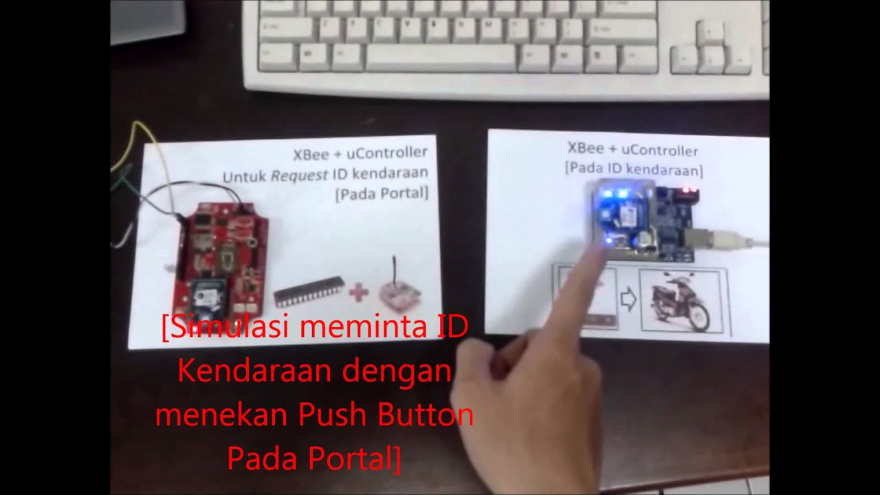Demo PA1 [uContoller, XBee API mode, NFC reader, RFID, Gate] - YouTube