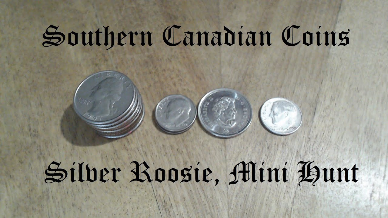 Silver Roosie!!! Mini Dime And Quarter Hunt - YouTube
