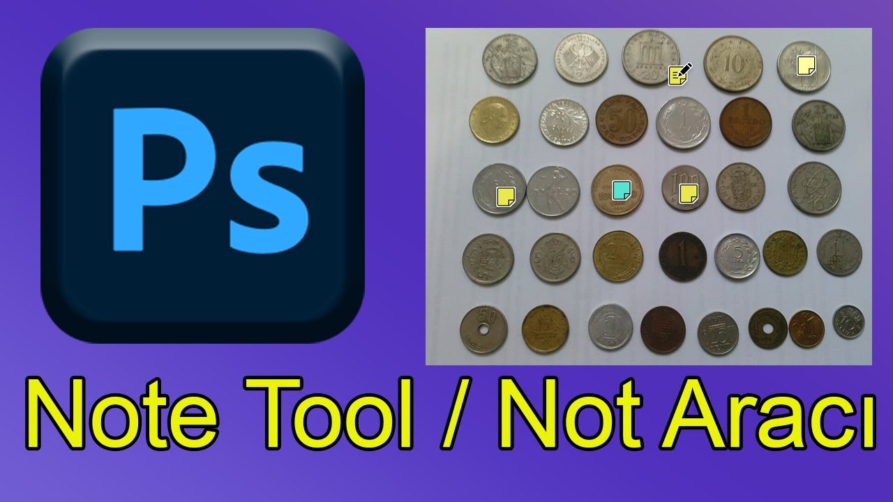 Photoshop Note Tool ,Not Aracı.Photoshop Dersleri.Photoshop Eğitim Seti ...