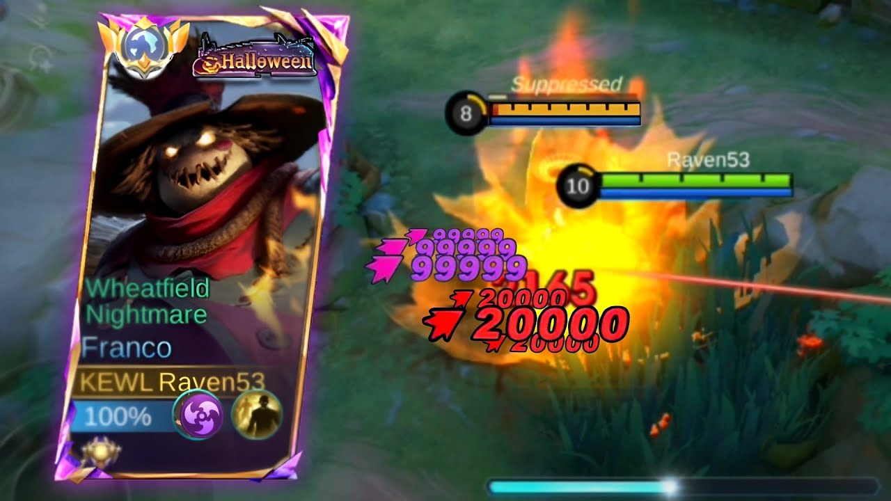 FRANCO DAMAGE ONCE ULTI DEAD | BUILD TOP 1 GLOBAL FRANCO | MOBILE ...