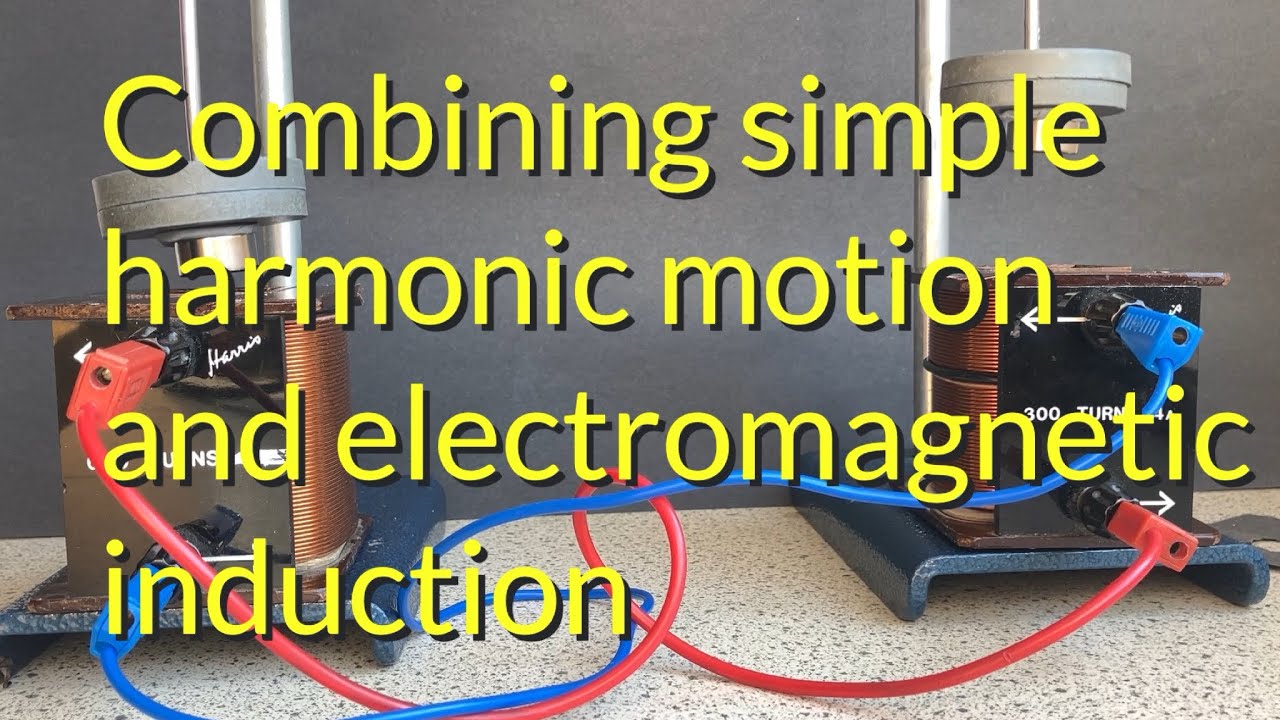 Combining simple harmonic motion and electromagnetic induction - YouTube