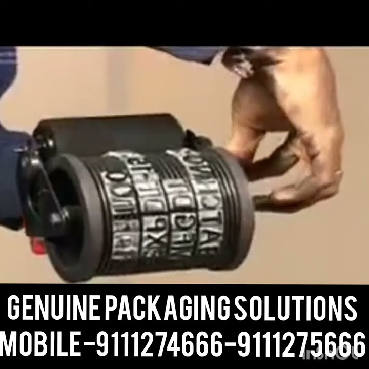 Handy coder machine / Batch Coder Machine for bag, carton, box i - YouTube