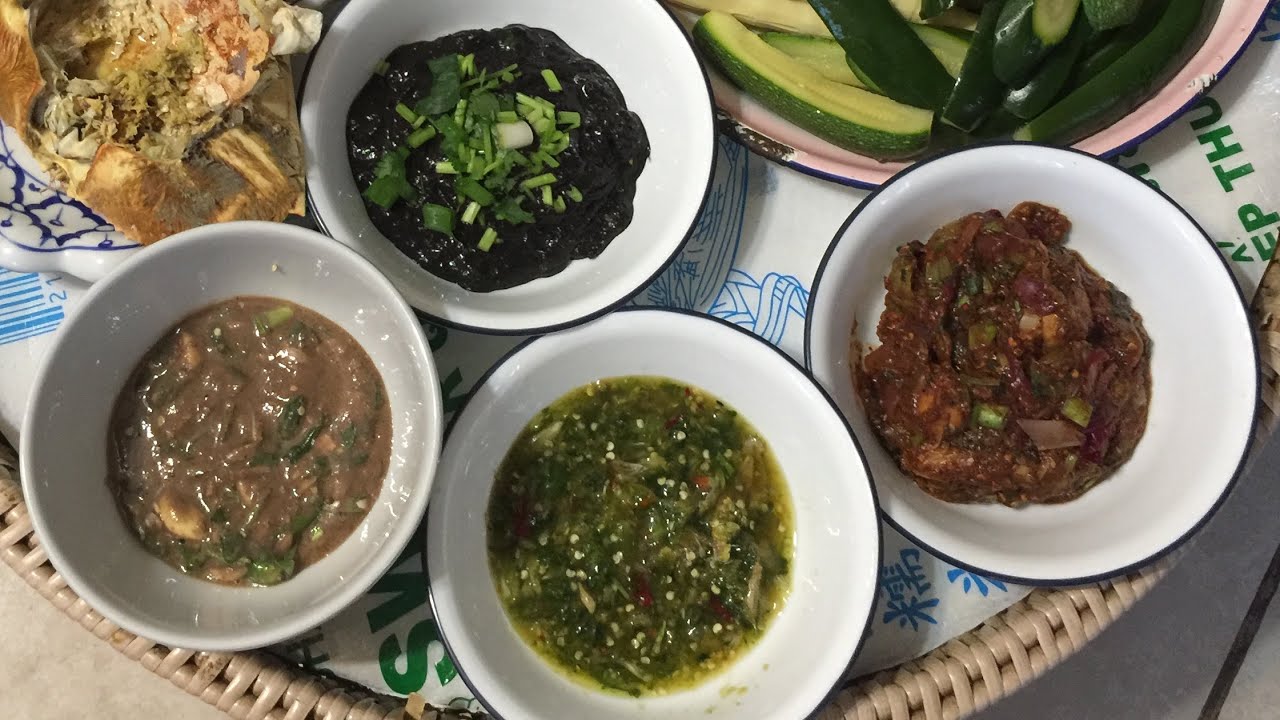 How To make 4 way Jeow (Jeow Mark kok)(Jeow Som)(Jeow ka pi)(jeow ...