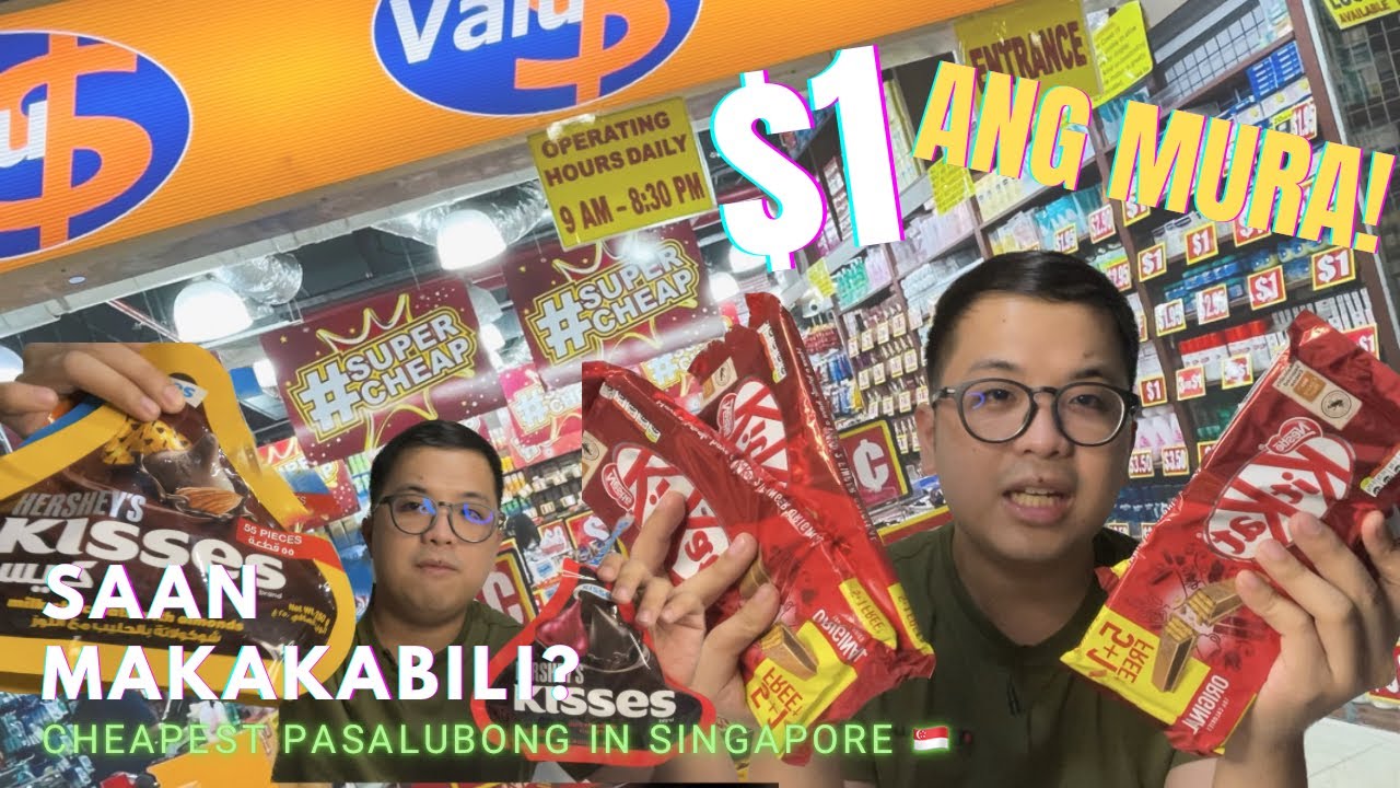 VALU$ STORE: CHEAPEST PASALUBONG in Singapore 🇸🇬 | Vlog #86 - YouTube