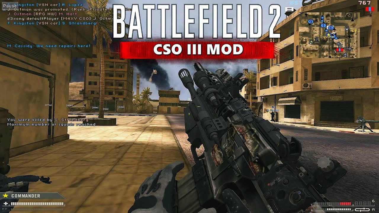 Battlefield 2 Mod - CSO III : Gameplay PC - YouTube