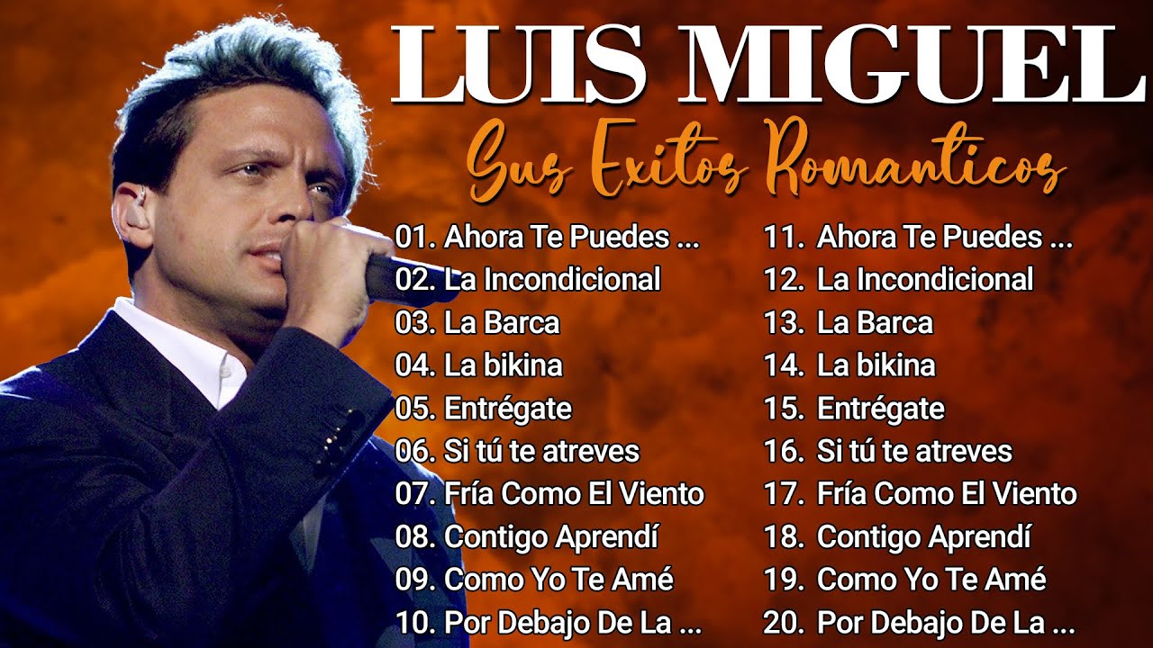 Luis Miguel 90s Sus Exitos Romanticos - Mejores Canciones - Mix ...