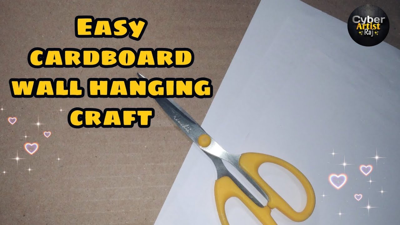 HOW TO MAKE EASY WALL HANGING CRAFT USING CARDBOARD / EASY WALL HANGING ...