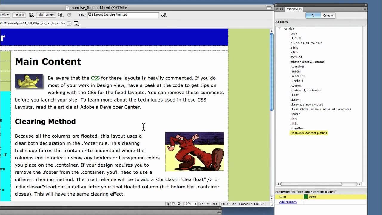 Understanding Compound CSS Rules in Dreamweaver - YouTube