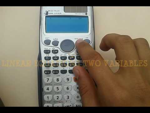 How to solve equations on calculator (fx-991 es plus) - YouTube