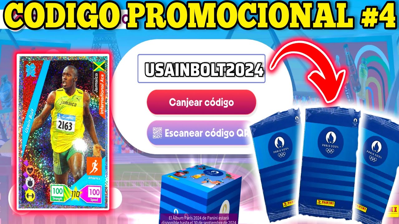 CODIGO PROMOCIONAL #4 en ALBUM PANINI VIRTUAL JUEGOS OLIMPICOS PARIS ...