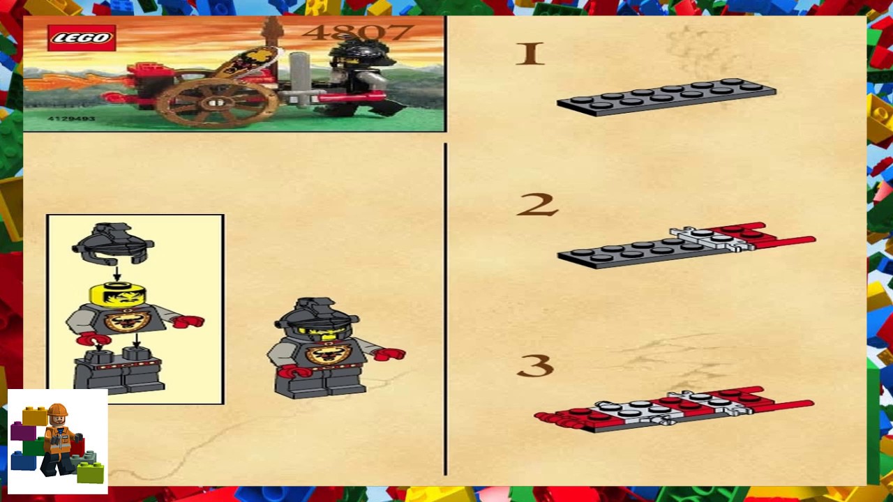 LEGO instructions - Castle - Knights Kingdom - 4807 - Fire Attack - YouTube