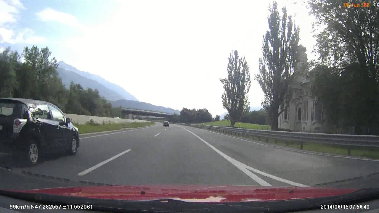Austria (Östererich) A12 Knoten Innsbruck Amras - Wiesing x3 - YouTube