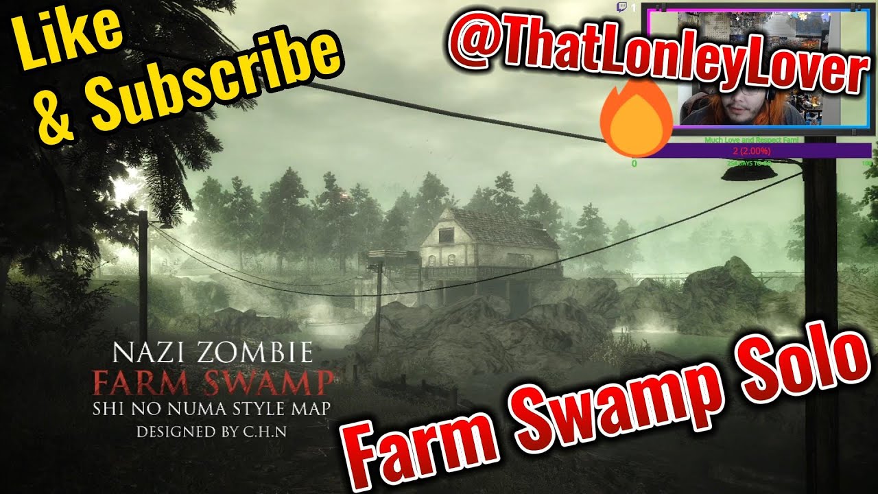 WAW Custom Zombies Solo "Farm Swamp" : ANOTHER Sweet, Detailed Map Love ...