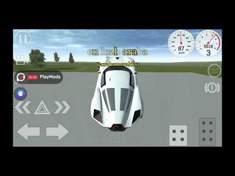 Simple car en hızlı araba giderken bile hızdan patinaj çekiyor