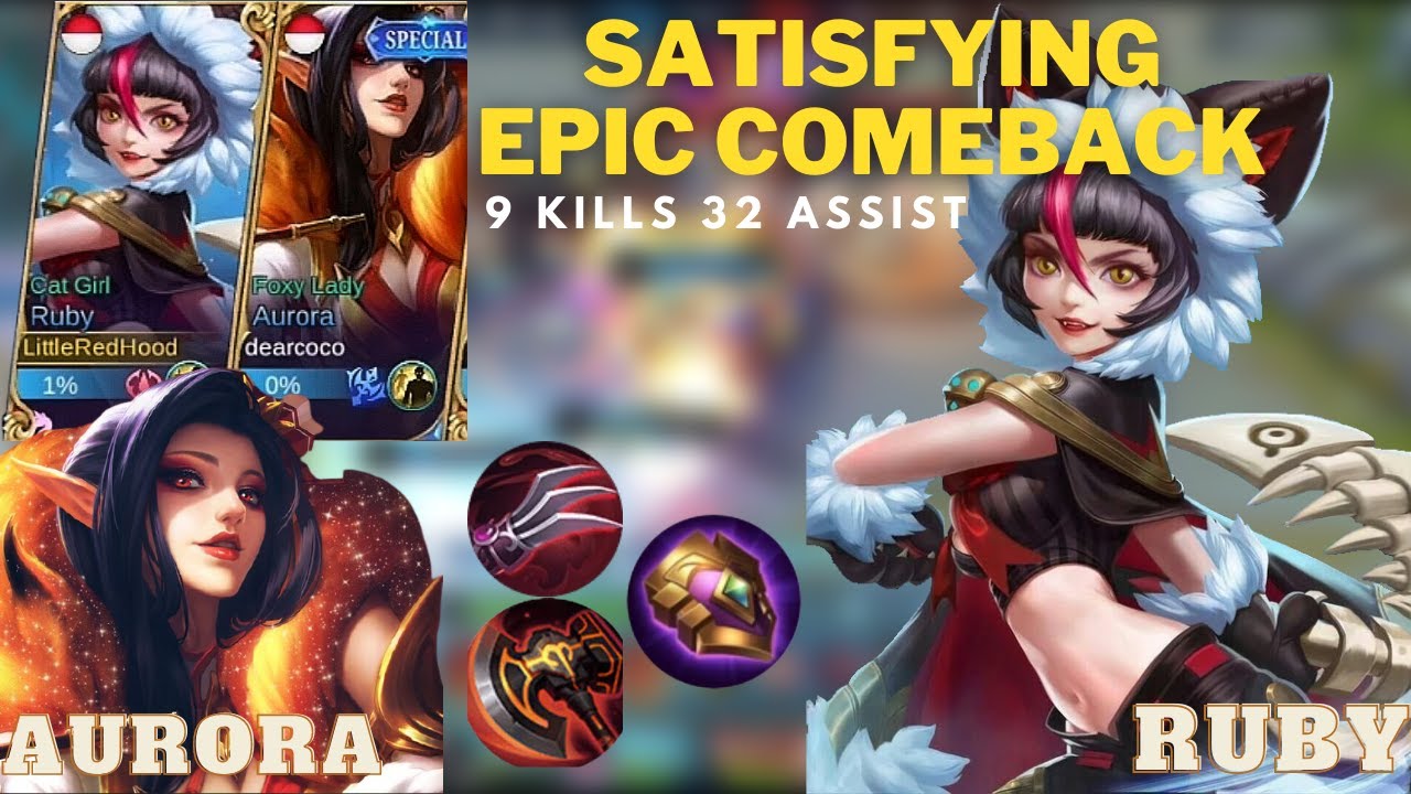 BEST RUBY TANK BUILD 2021 | BEST DUO COMBO WITH AURORA | MOBILE LEGENDS ...