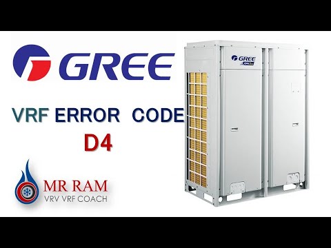 GREE VRF ERROR CODE D4 [ ENGLISH ] - YouTube