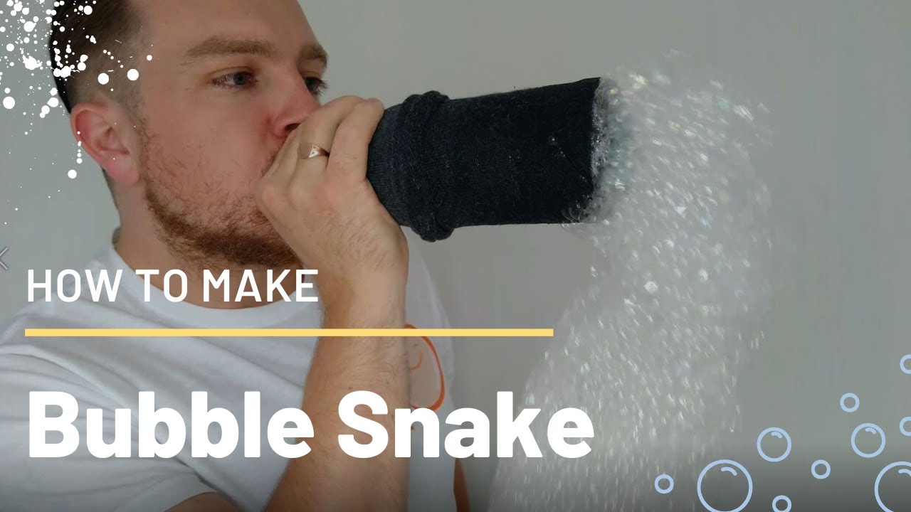 How To Make Bubble Snake | Bottle | Sock | Washing Up Liquid | Fun ...