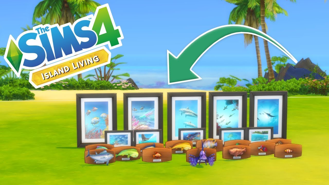 How to Unlock *HIDDEN* Ocean Wall Art // The Sims 4: ISLAND LIVING ...