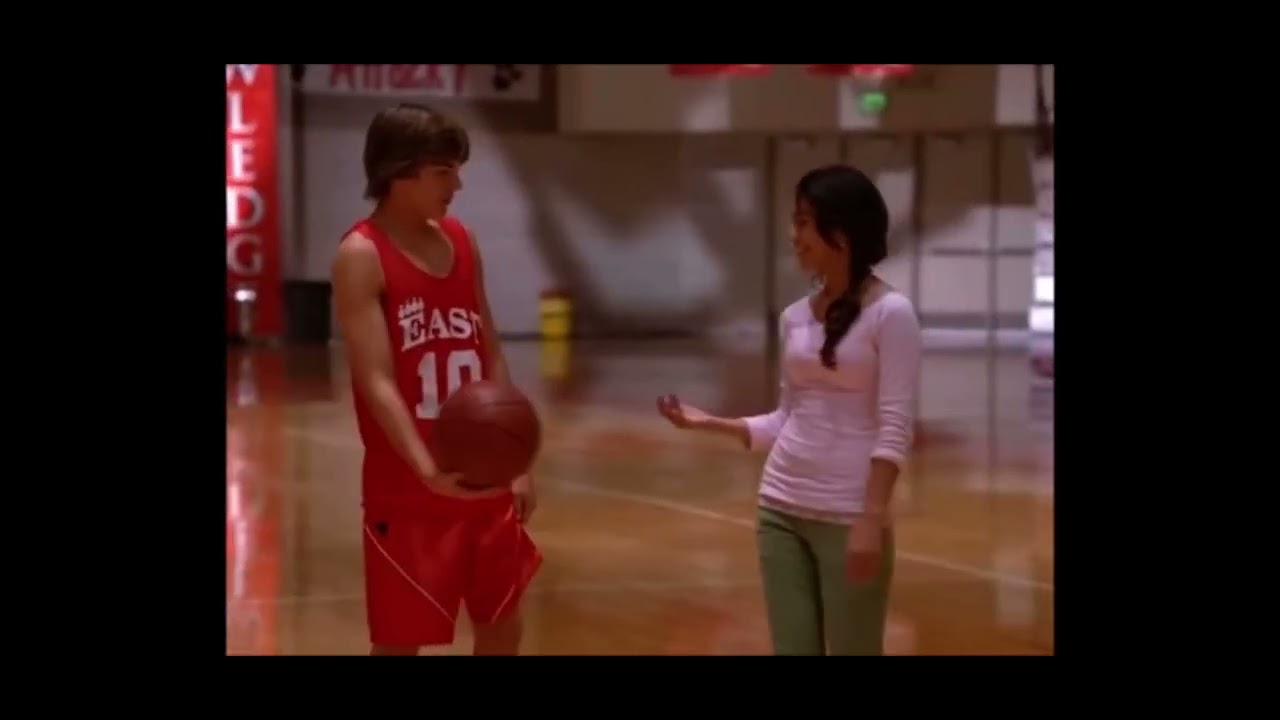 Troy and Gabriella playing basketball - YouTube