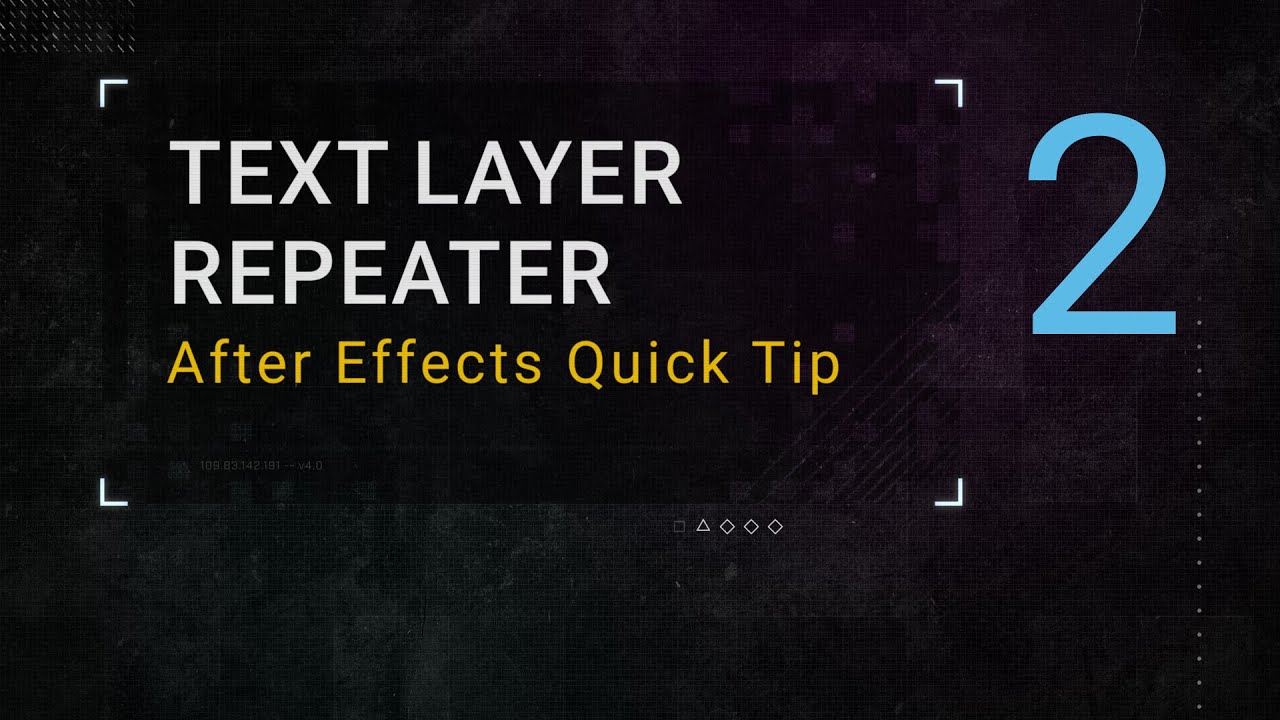 Text Layer Repeater | AE Tutorial 2 - YouTube