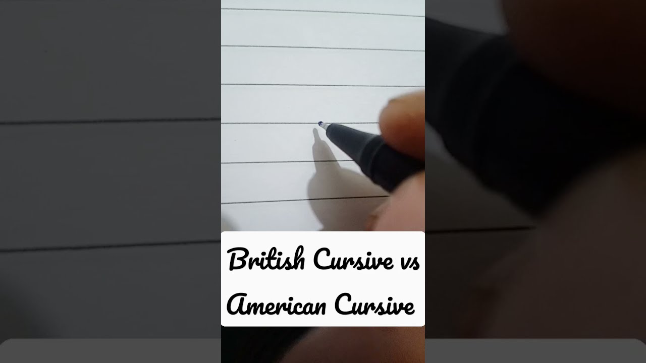 Cursive writing letter G | British cursive vs American cursive - YouTube