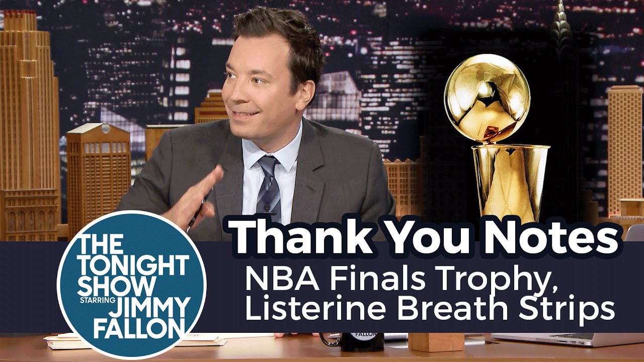 Thank You Notes: NBA Finals Trophy, Listerine Breath Strips - YouTube